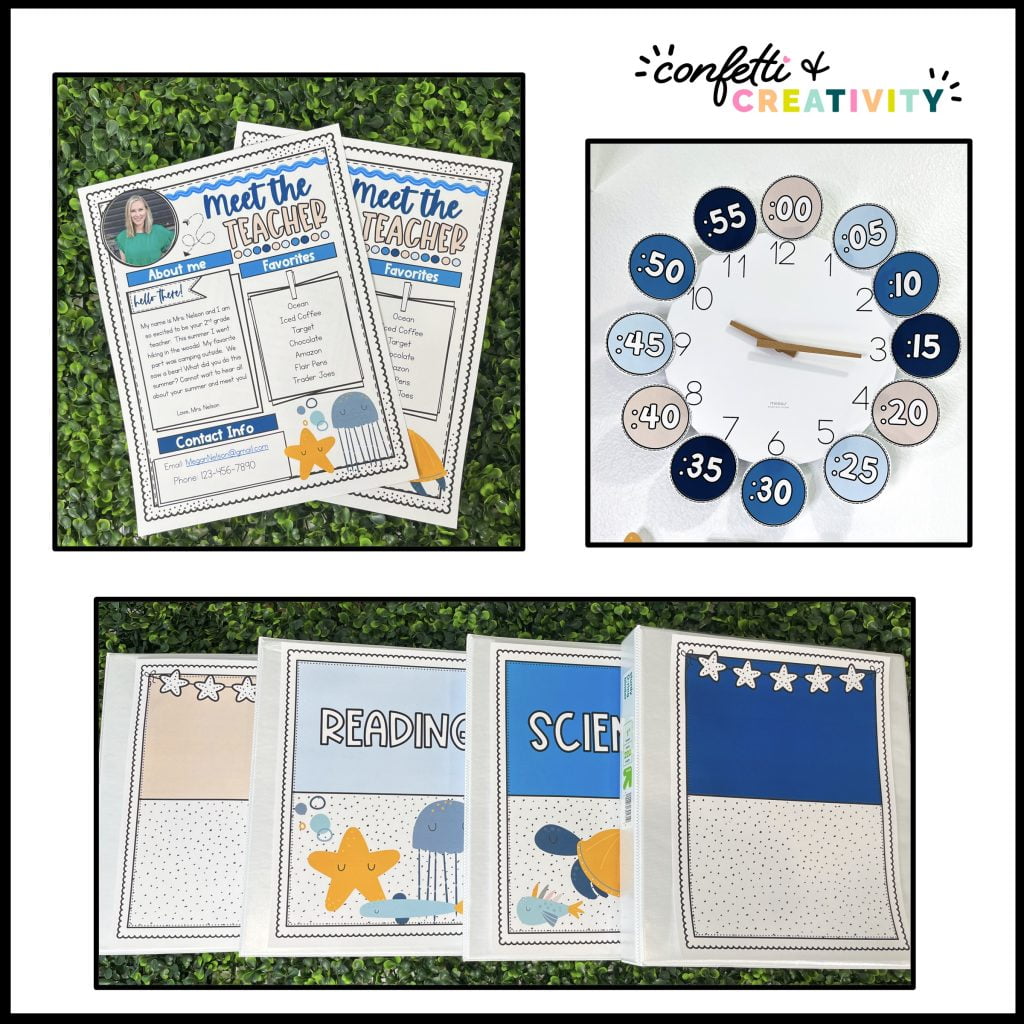 Ocean Theme Classroom Decor Bundle | Confetti & Creativity