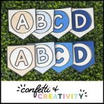 Ocean Alphabet Banner | Confetti & Creativity