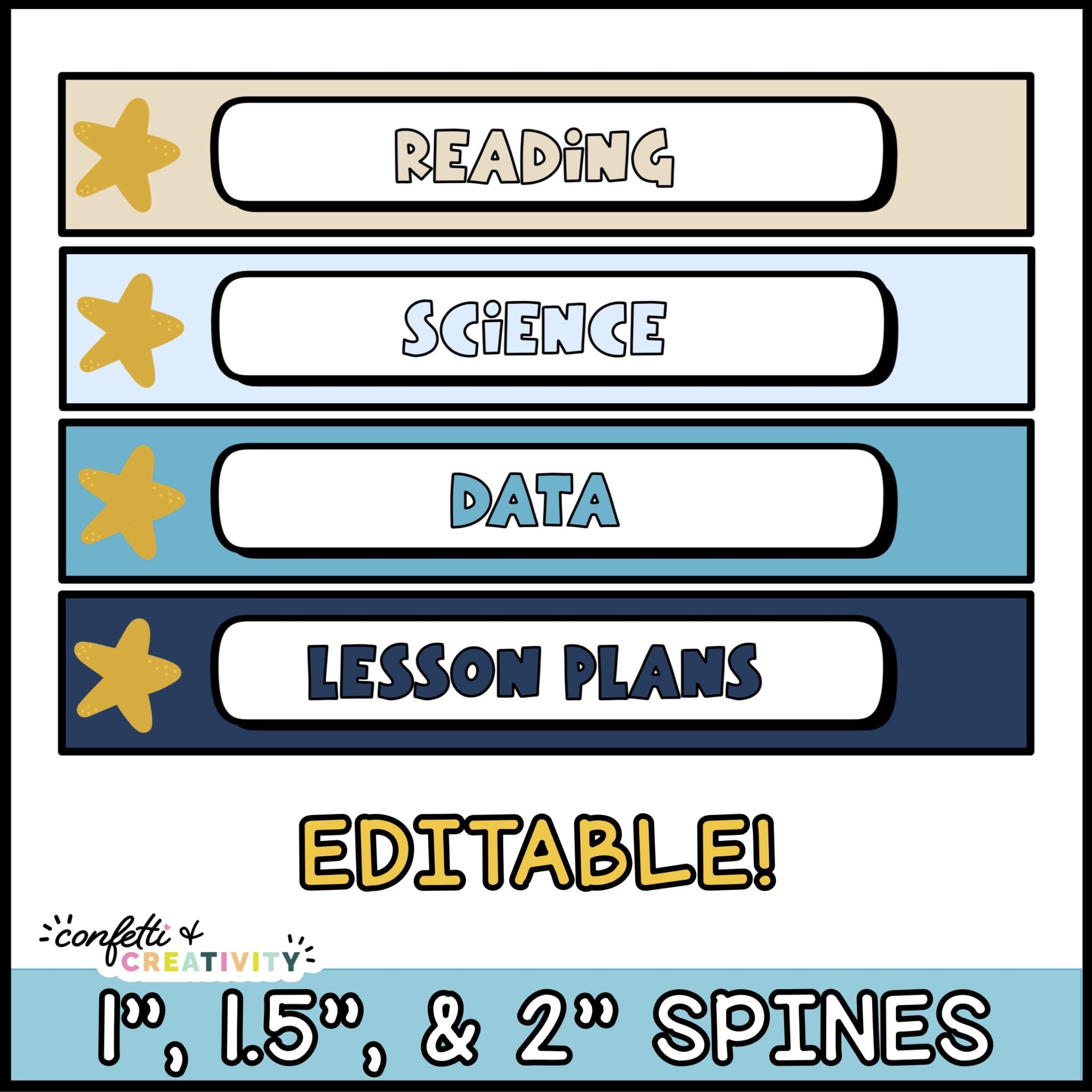 Ocean Binder Covers | Confetti & Creativity