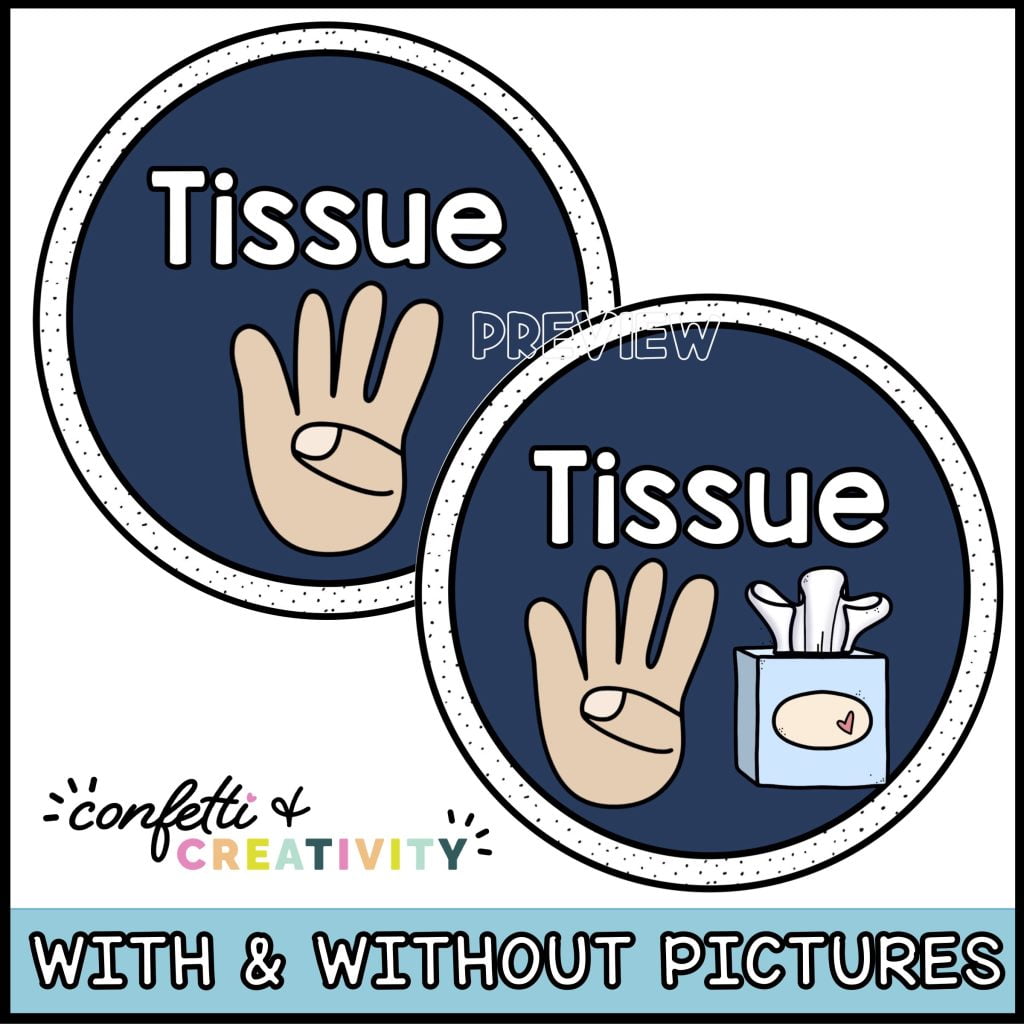 Ocean Classroom Hand Signals | Confetti & Creativity