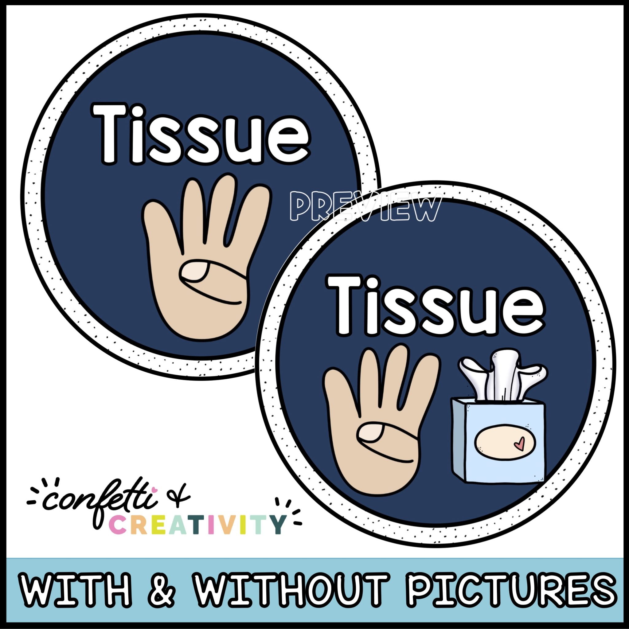 Ocean Classroom Hand Signals | Confetti & Creativity