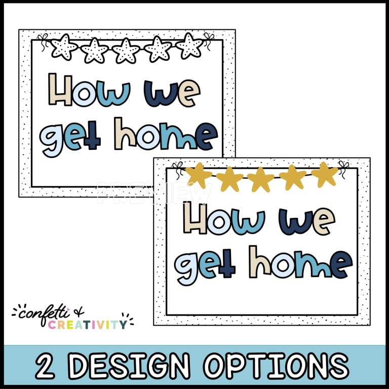 Ocean How We Get Home Chart | Confetti & Creativity