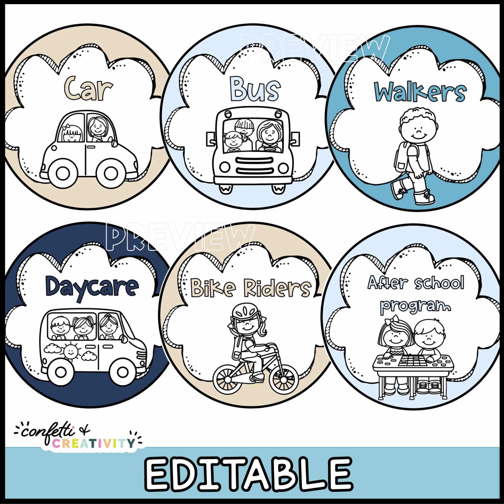 Ocean How We Get Home Chart | Confetti & Creativity