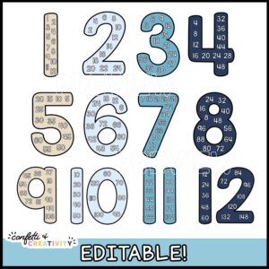 Ocean Skip Counting Numbers | Confetti & Creativity