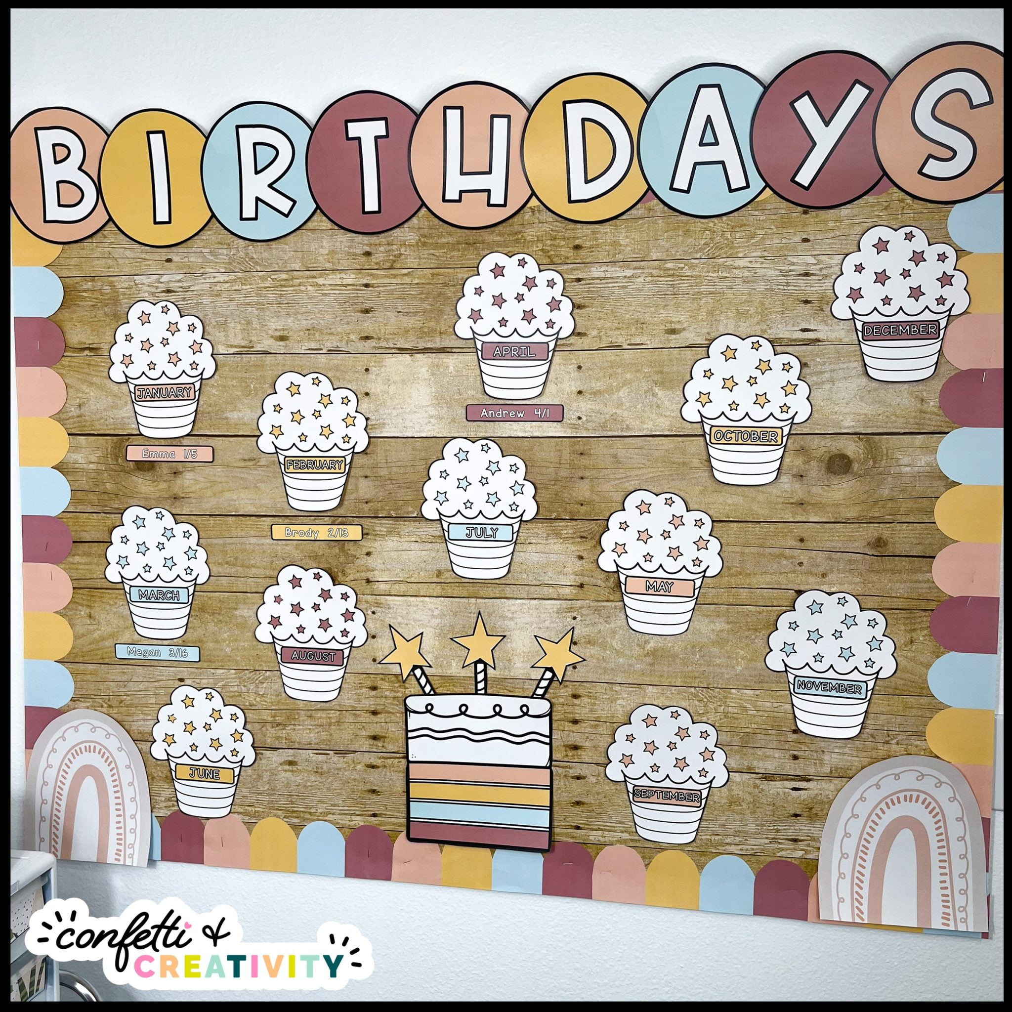 Modern Neutral Classroom Decor Bundle | Confetti & Creativity