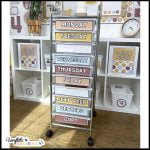 Modern Neutral 10 Drawer Rolling Cart Labels | Confetti & Creativity