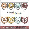 Modern Neutral Alphabet Banner | Confetti & Creativity
