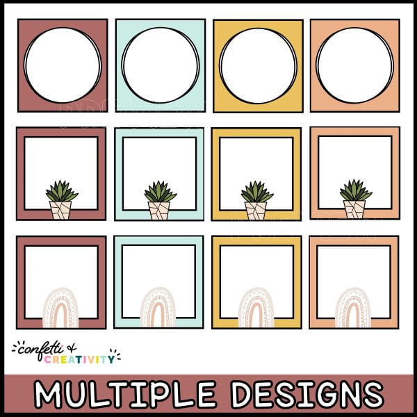 Modern Neutral Editable Classroom Labels | Confetti & Creativity