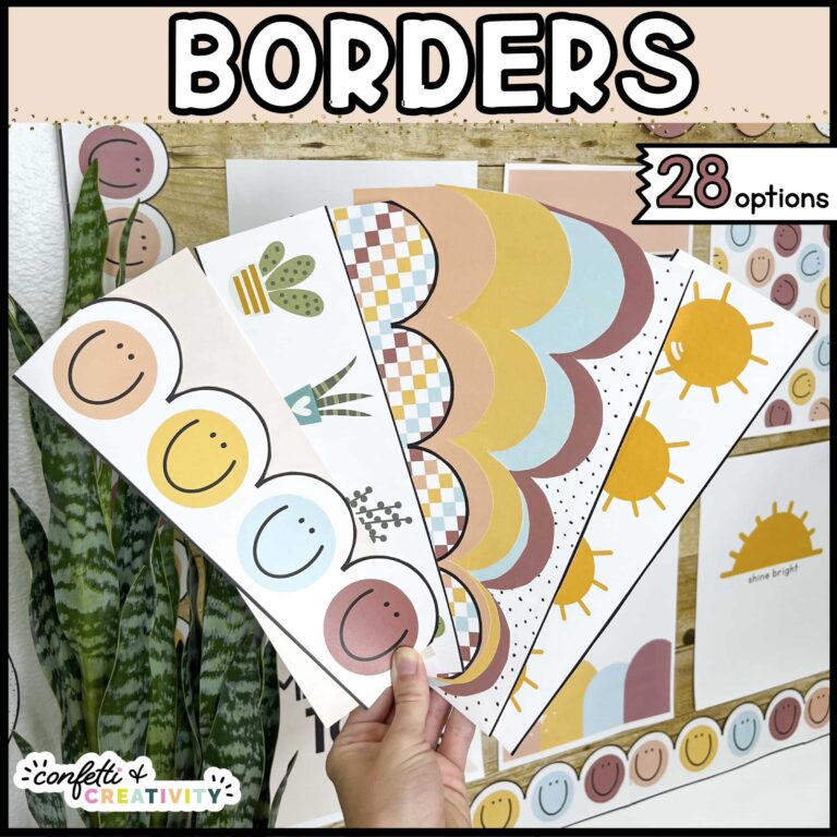 Modern Neutral Classroom Decor Bundle | Confetti & Creativity