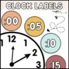 Modern Neutral Clock Labels | Confetti & Creativity