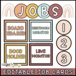 Modern Neutral Classroom Jobs | Confetti & Creativity