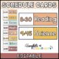 Modern Neutral Classroom Schedule Cards | Confetti & Creativity