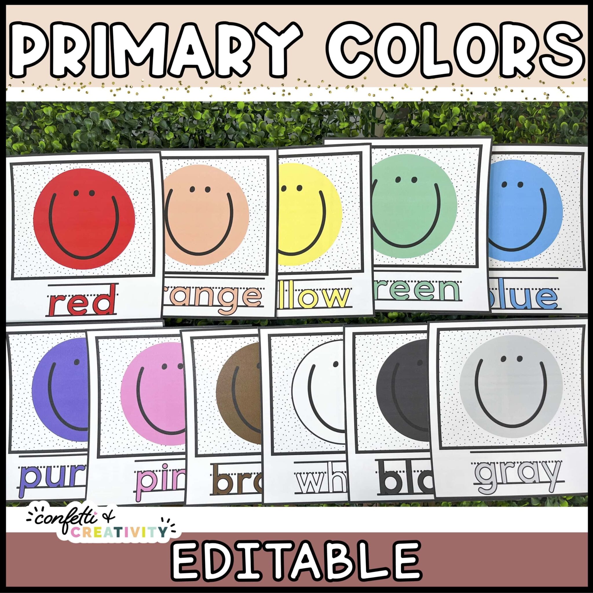 Modern Neutral Color Posters | Confetti & Creativity
