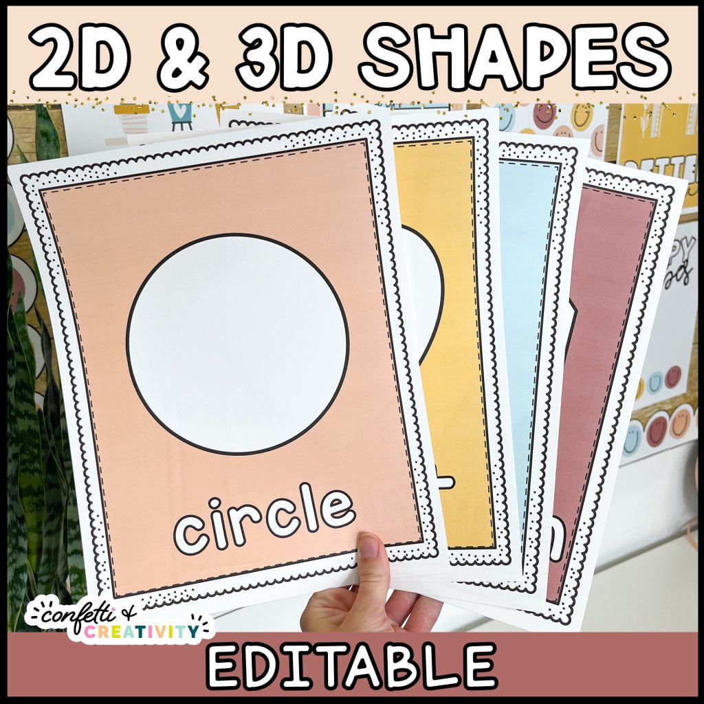 Modern Neutral Shape Posters | Confetti & Creativity