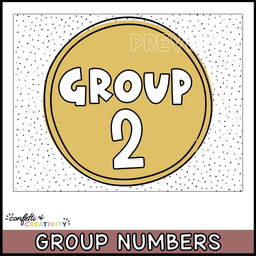 Modern Neutral Table and Group Numbers | Confetti & Creativity