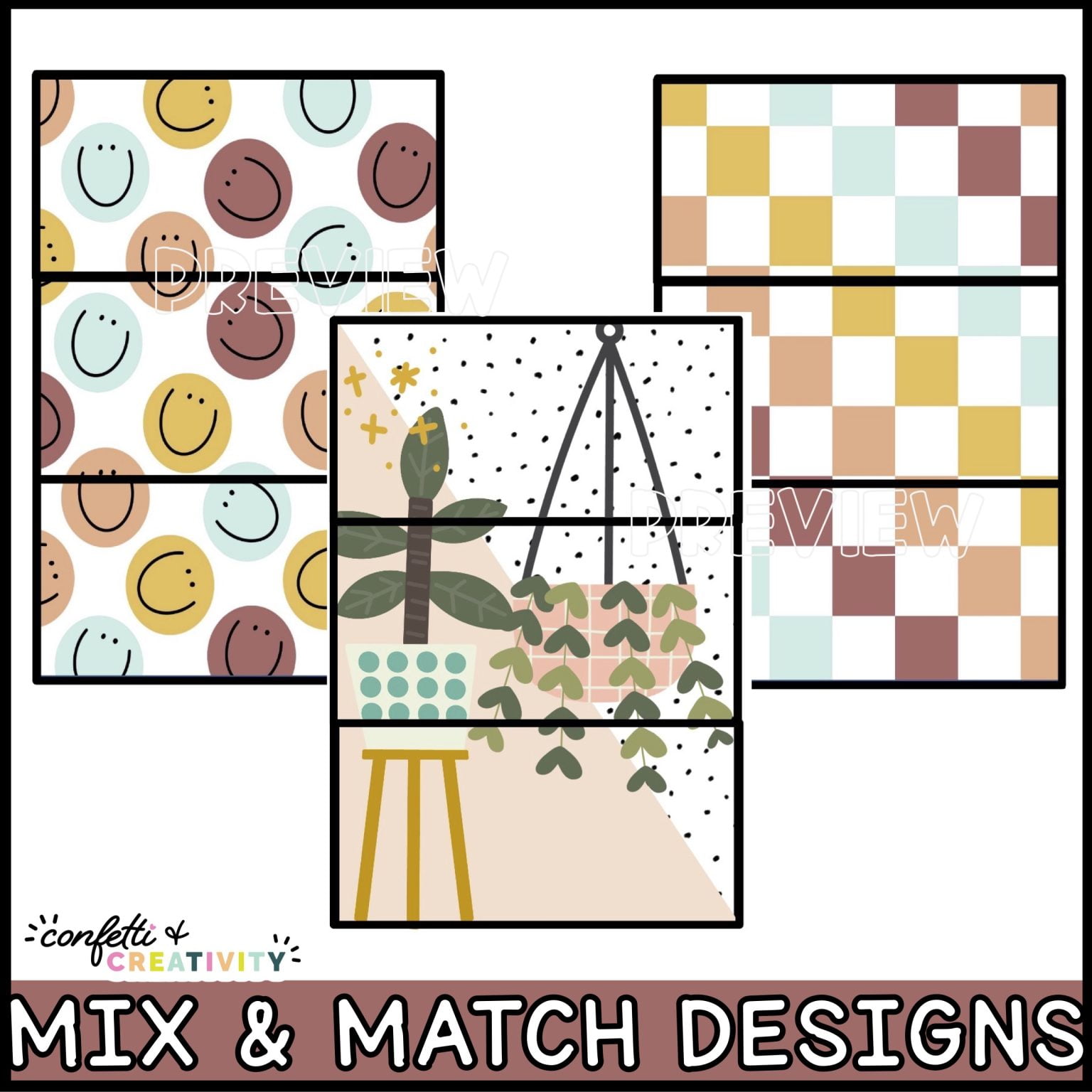 Modern Neutral Teacher Toolbox Labels | Confetti & Creativity