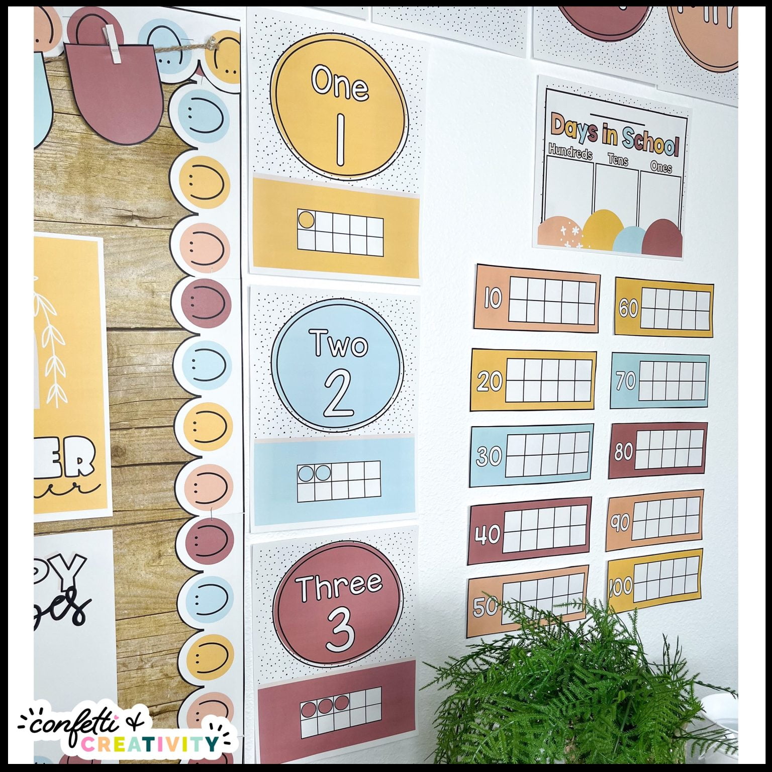 Modern Neutral Ten Frames | Confetti & Creativity
