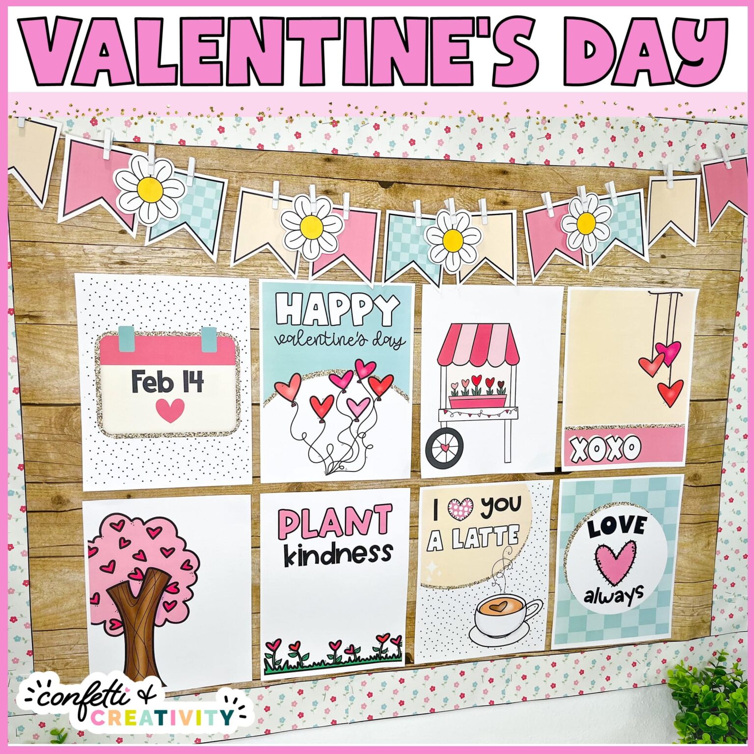 Valentine's Day Holiday Posters | Confetti & Creativity