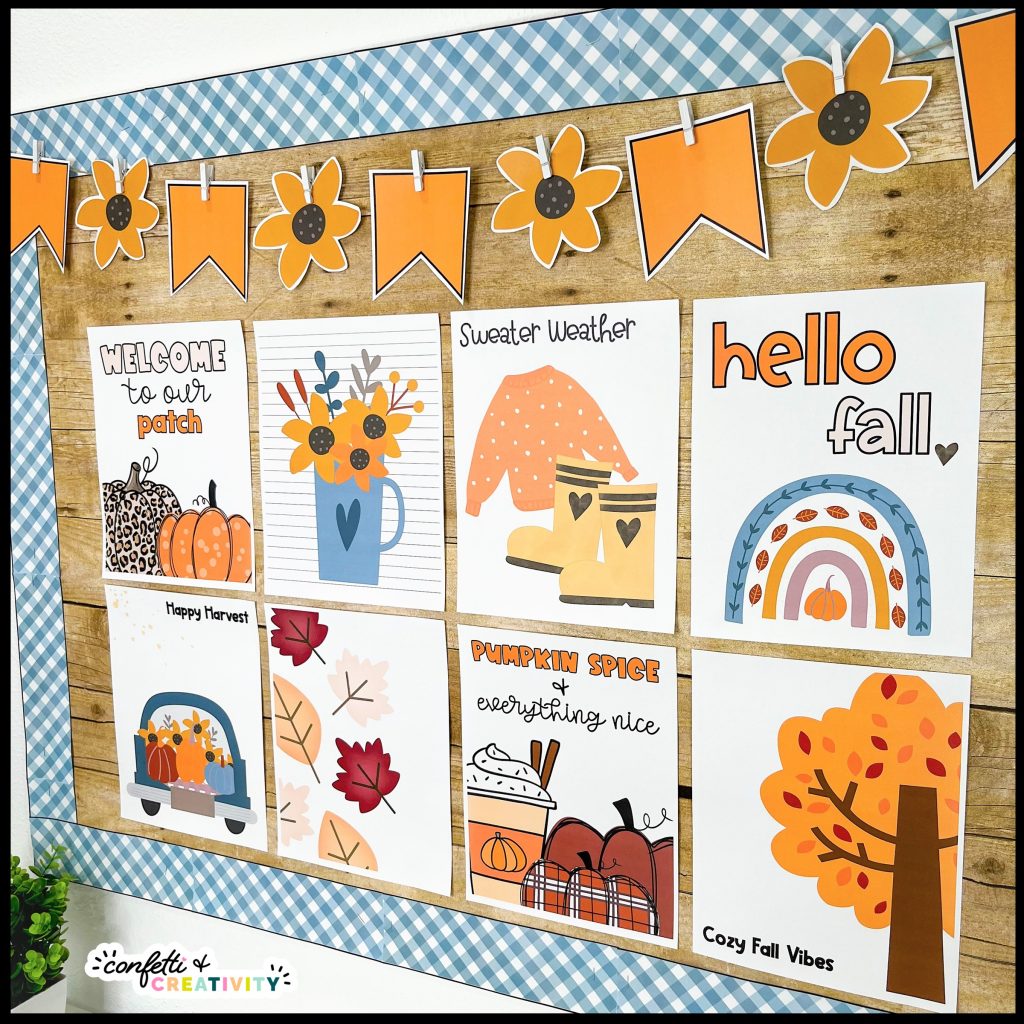 Fall Classroom Poster Set | Confetti & Creativity