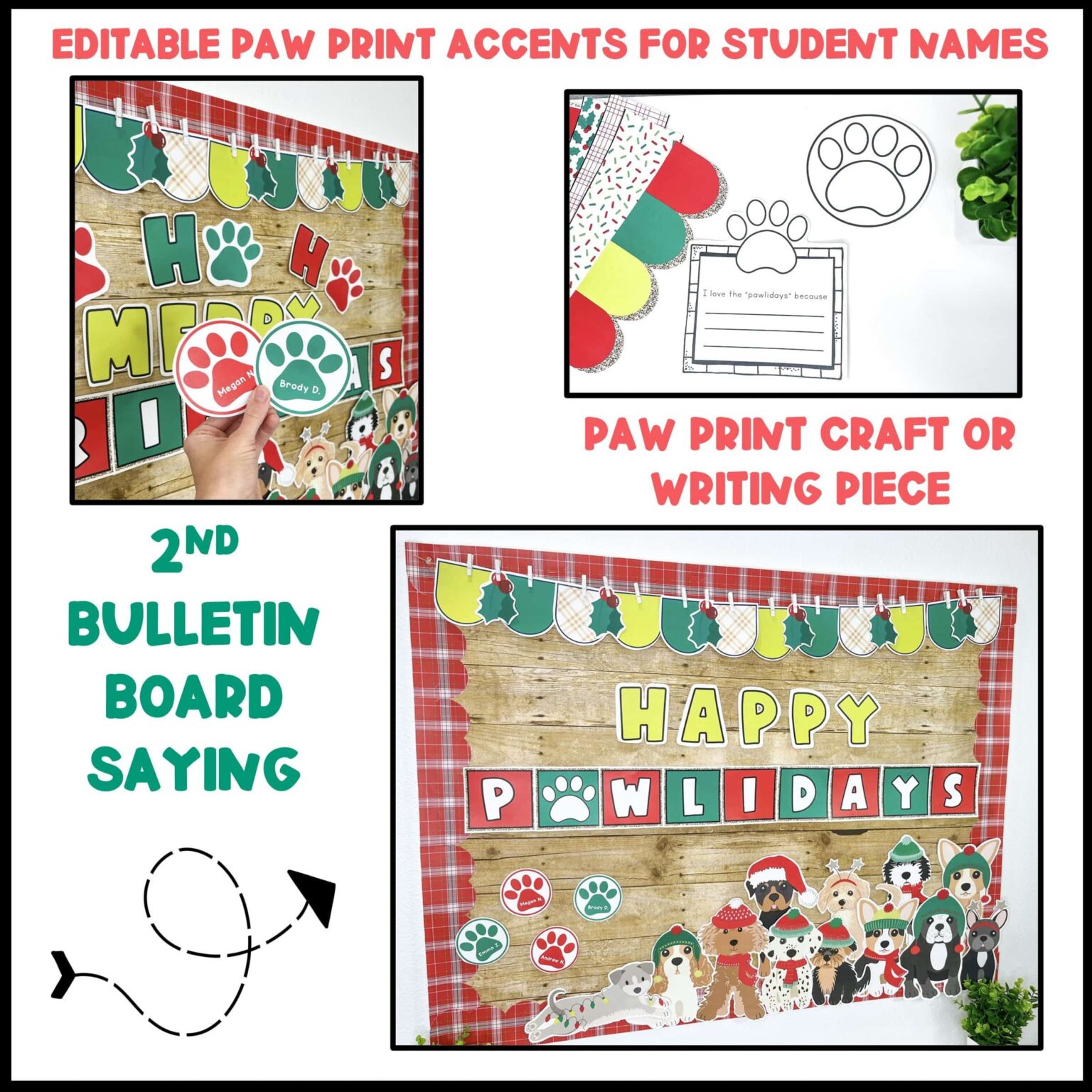 Christmas Bulletin Board - "Ho Ho Ho Merry Christmas" | Confetti ...