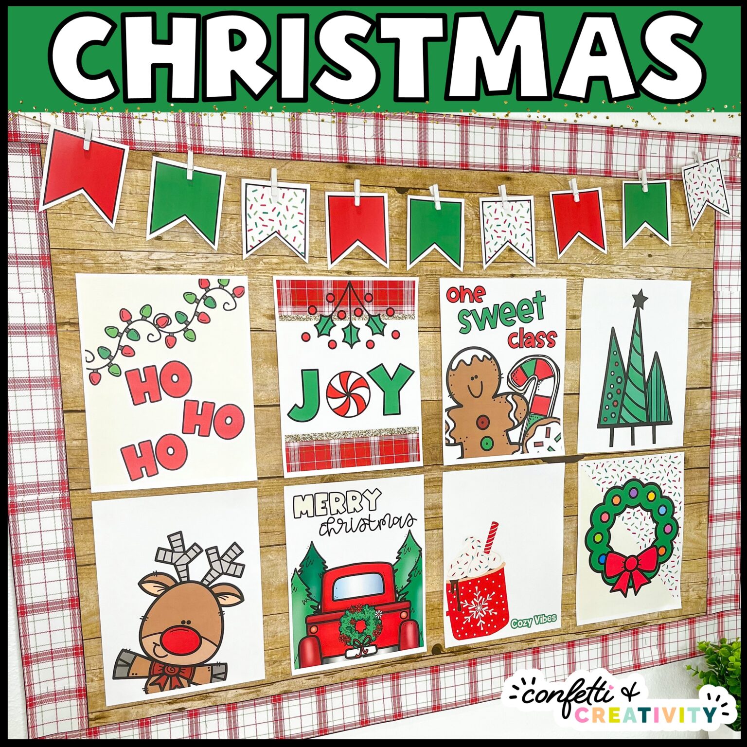 Christmas Holiday Posters | Confetti & Creativity