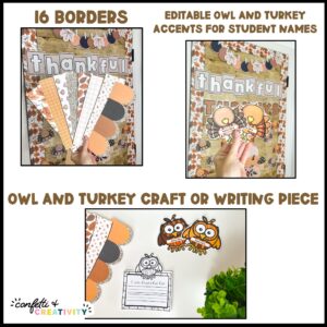 Thanksgiving Classroom Door Decor | Confetti & Creativity
