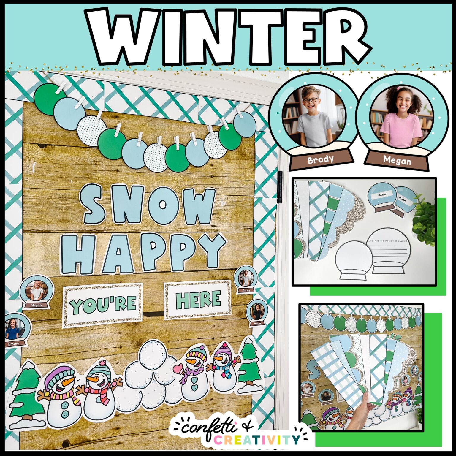 Holiday Classroom Door Decor Bundle | Confetti & Creativity