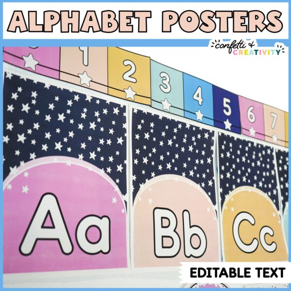 Space Alphabet Posters | Confetti & Creativity