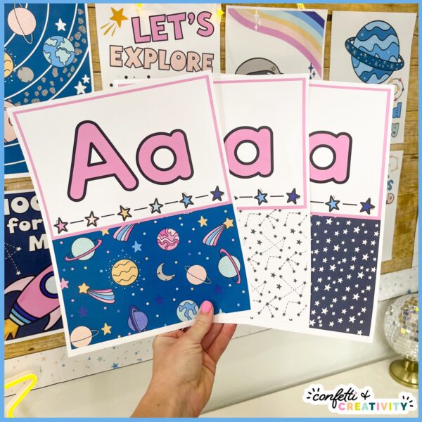 Space Alphabet Posters | Confetti & Creativity