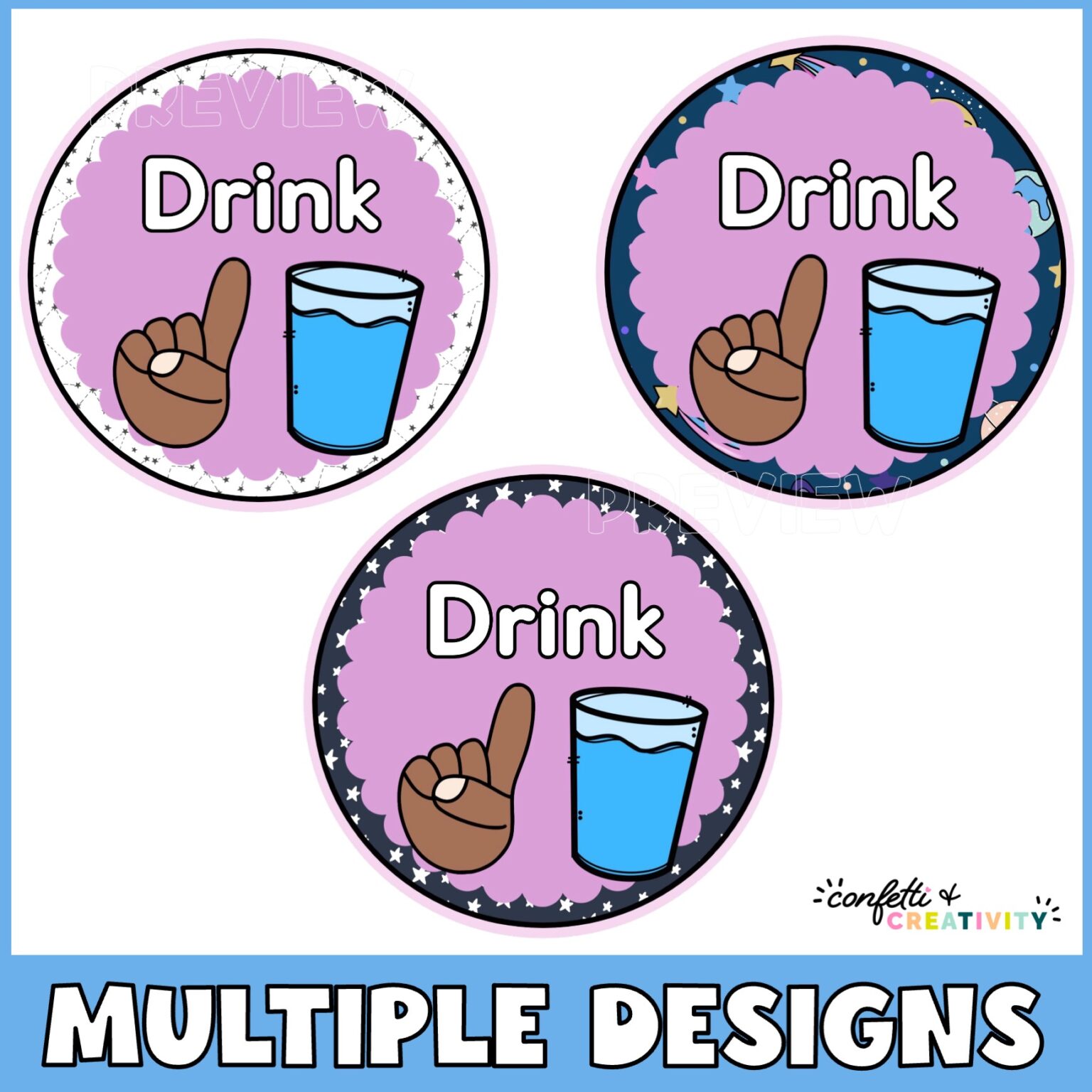 Space Hand Signals | Confetti & Creativity