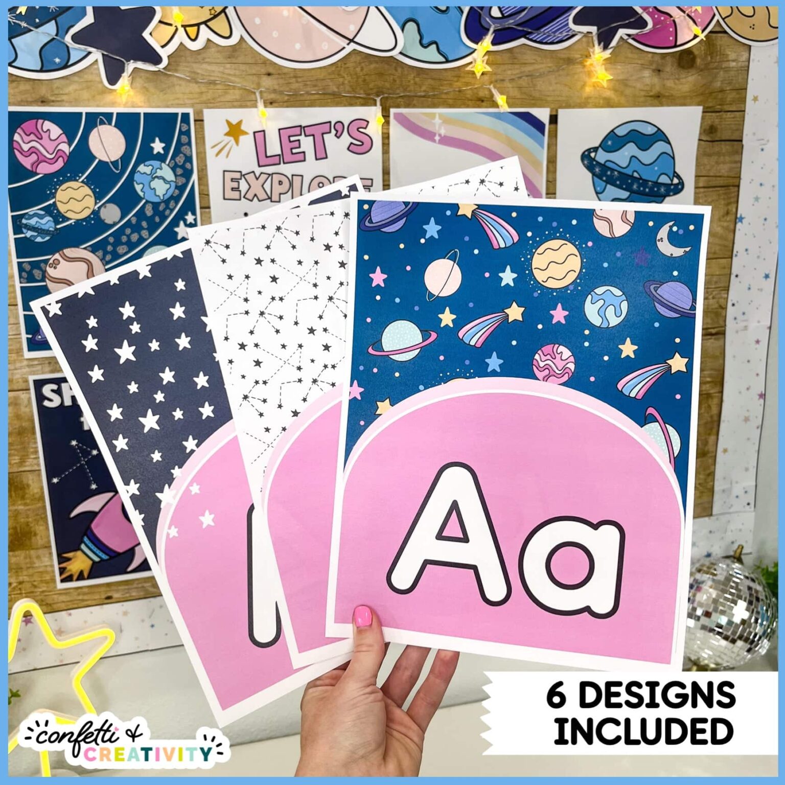 Space Alphabet Posters | Confetti & Creativity