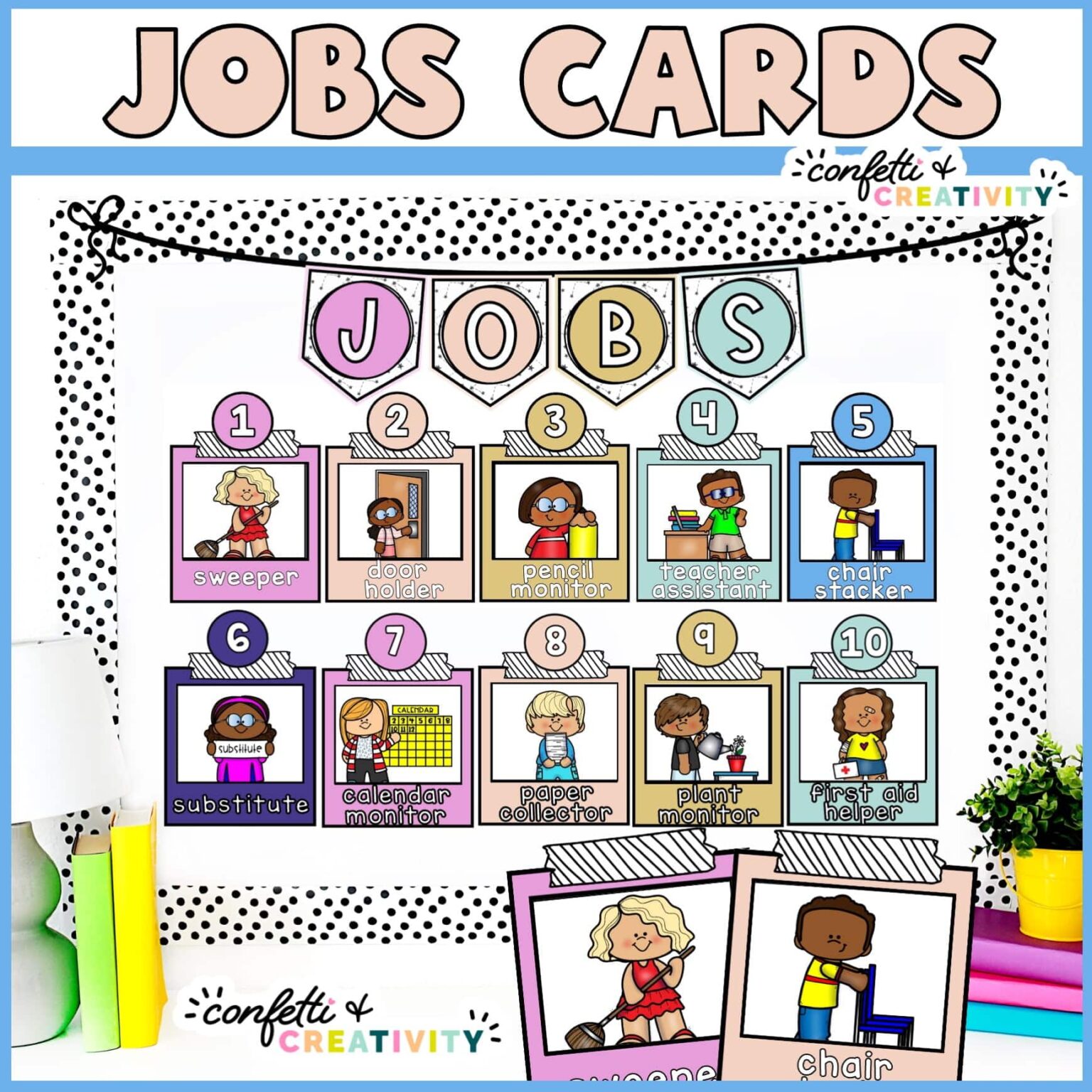 Space Primary Job Cards | Confetti & Creativity