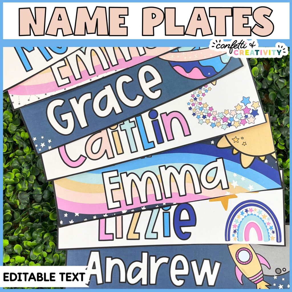 Lemon Farmhouse Desk Nameplates | Confetti & Creativity