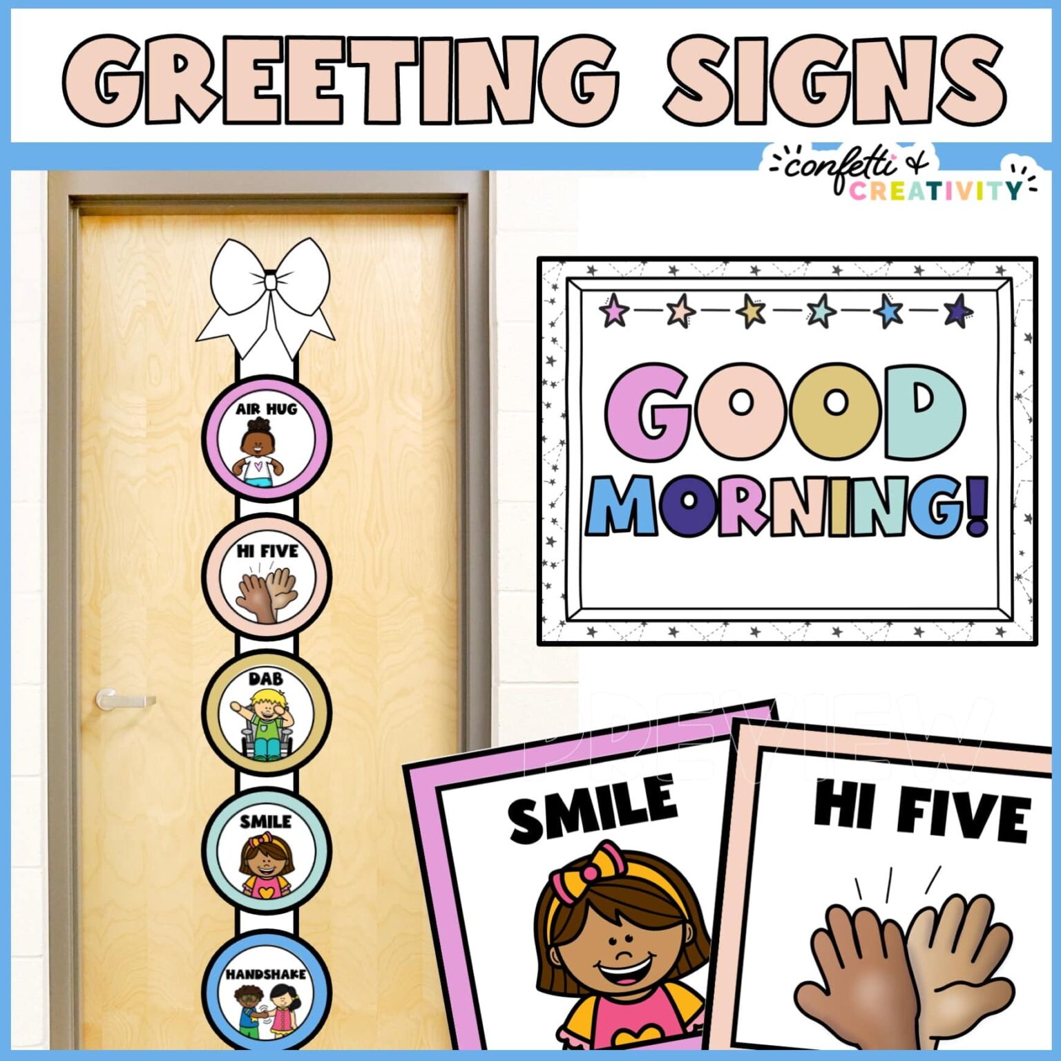 Space Greeting Signs | Confetti & Creativity