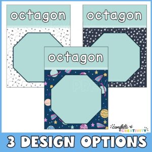 Space Shape Posters | Confetti & Creativity