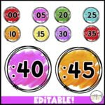 Watercolor Clock Labels | Confetti & Creativity