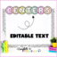 Farmhouse Floral Bulletin Board Letters | Editable Headers | Confetti ...