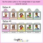 Farmhouse Floral Primary Job Cards | Confetti & Creativity