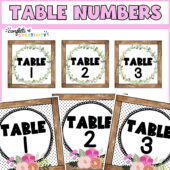 Farmhouse Floral Behavior Chart | Confetti & Creativity