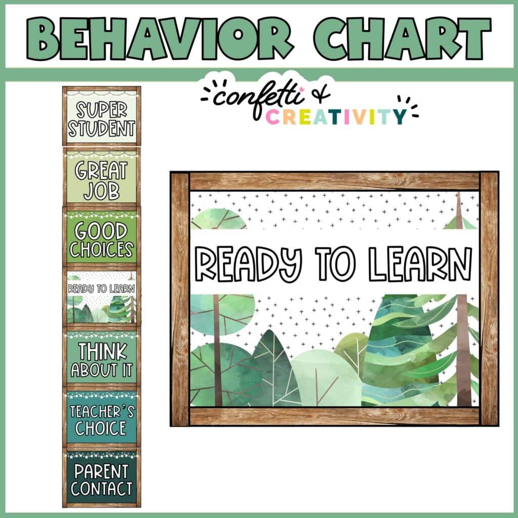 Nature Behavior Chart | Confetti & Creativity