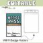 Nature Hall Passes | Confetti & Creativity