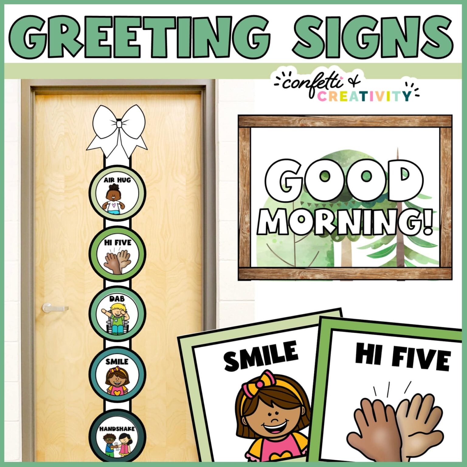 Nature Greeting Signs | Confetti & Creativity