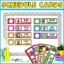 Bright Vintage Primary Schedule Cards | Confetti & Creativity