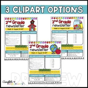 Bright Vintage Newsletter Templates | Confetti & Creativity