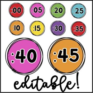 Bright Vintage Clock Labels | Confetti & Creativity