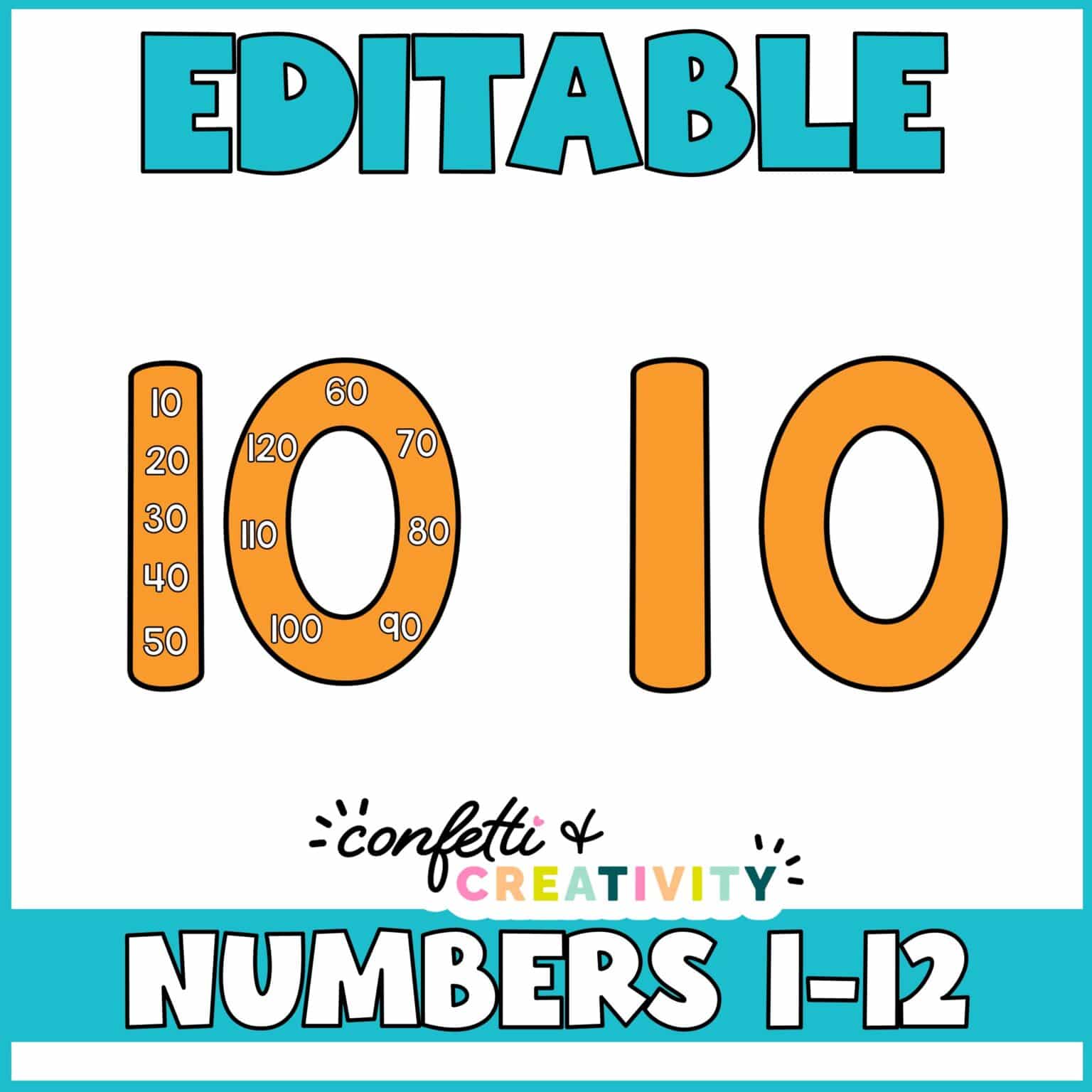 Bright Vintage Skip Counting Numbers | Confetti & Creativity
