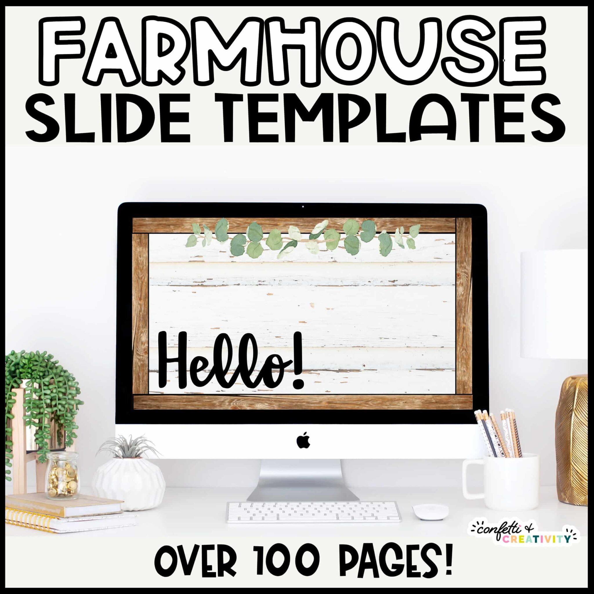 Modern Farmhouse Voice Level Posters | Confetti & Creativity