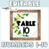Lemon Table Numbers | Confetti & Creativity