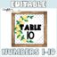 Lemon Table Numbers | Confetti & Creativity