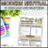 Modern Neutral Newsletter Templates | Confetti & Creativity